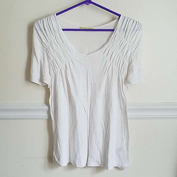 Gianni Bini | Tops | Gianni Bini Semisheer Stretchy White Top Xs | Poshmark